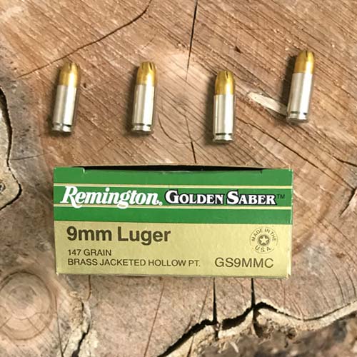 Remington Golden Saber 147gr 9mm Ammunition - Gs9mmc