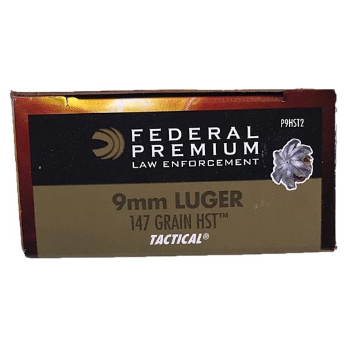 Federal Premium LE 9mm+P 147GR HST 50rds - P9HST4